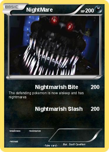 Pokémon NightMare 1825 1825 - Nightmarish Bite - My Pokemon Card