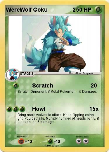 Pokémon WereWolf Goku 2 2 - Scratch - My Pokemon Card