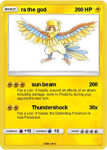 Pokémon ra the god - sun beam - My Pokemon Card