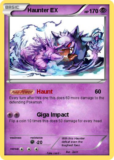 Pokémon Haunter EX 6 6 - Haunt - My Pokemon Card