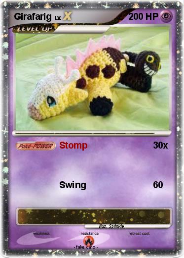 Pokémon Girafarig 28 28 - Stomp - My Pokemon Card