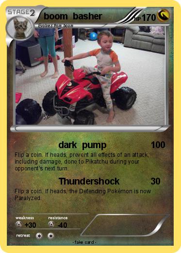 Pokémon boom basher - dark pump - My Pokemon Card
