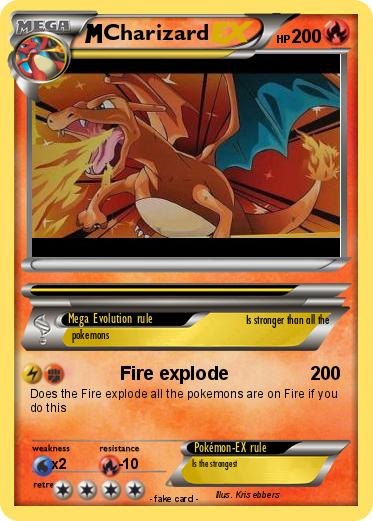 Pokémon Charizard 10937 10937 - Fire explode - My Pokemon Card