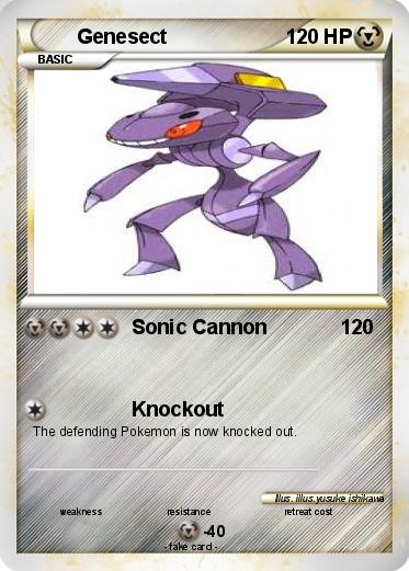 Pokémon Genesect 276 276 - Sonic Cannon - My Pokemon Card
