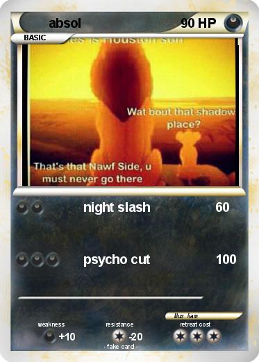 Pokémon absol 936 936 - night slash - My Pokemon Card