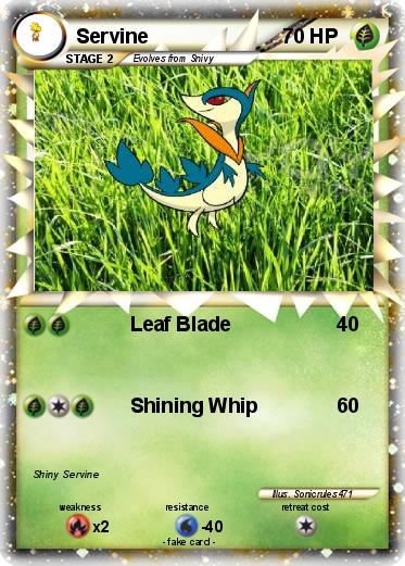 Pokémon Servine 117 117 - Leaf Blade - My Pokemon Card