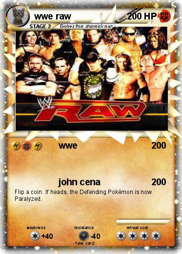 Pokémon wwe raw 11 11 - wwe - My Pokemon Card