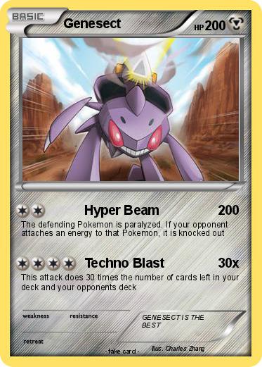 Pokémon Genesect 1447 1447 - Hyper Beam - My Pokemon Card