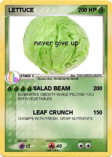 Pokémon LETTUCE 18 18 - SALAD BEAM - My Pokemon Card