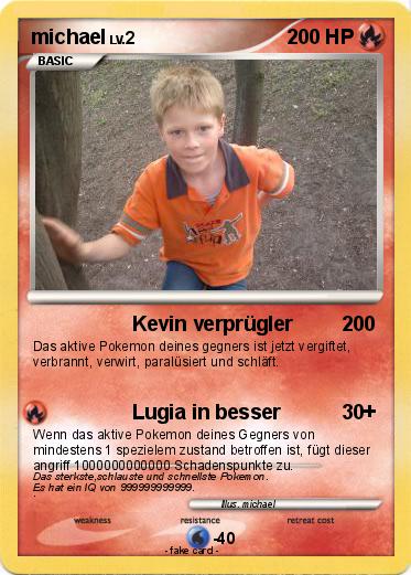 Pokémon michael 2945 2945 - Kevin verprügler - My Pokemon Card
