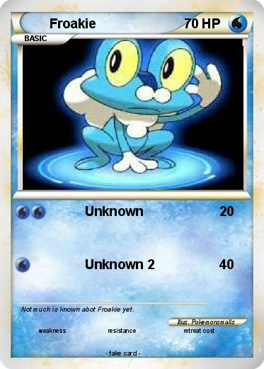 Pokémon Froakie 11 11 - Unknown - My Pokemon Card
