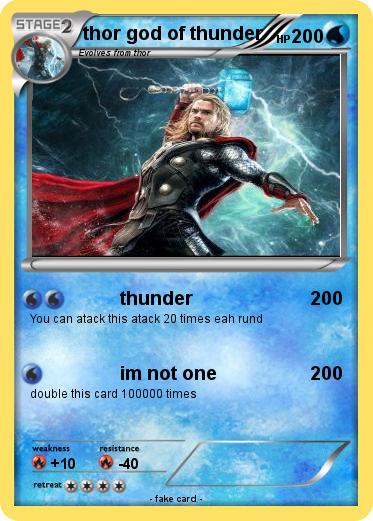 Pokémon thor god of thunder 4 4 - thunder - My Pokemon Card