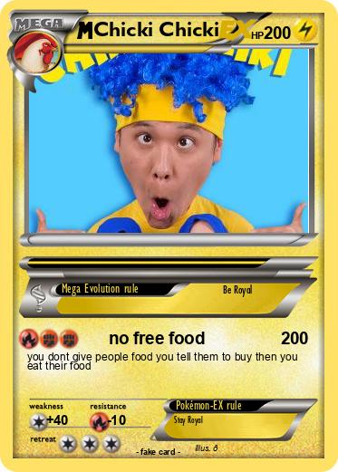 Pokémon Chicki Chicki - no free food - My Pokemon Card