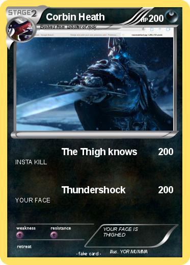 Pokémon Corbin Heath - The Thigh knows - My Pokemon Card