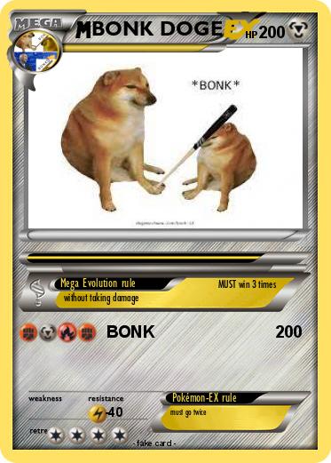 Pokémon BONK DOGE - BONK - My Pokemon Card