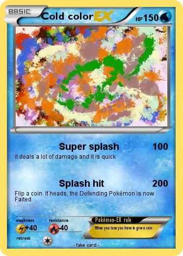 Pokémon Cold color - Super splash - My Pokemon Card