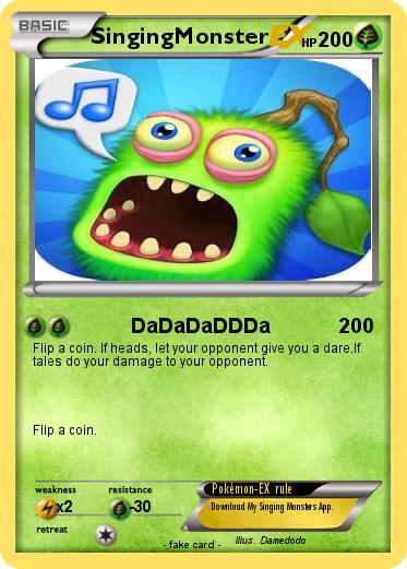 Pokémon SingingMonster - DaDaDaDDDa - My Pokemon Card