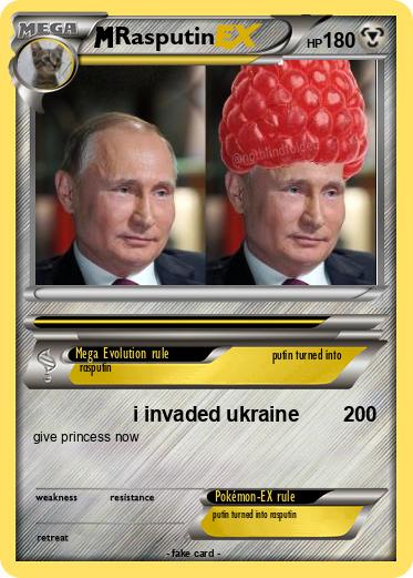 Pokémon Rasputin 19 19 - i invaded ukraine - My Pokemon Card
