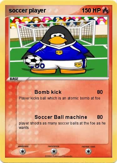 Pokémon soccer player 1 1 - Bomb kick - My Pokemon Card