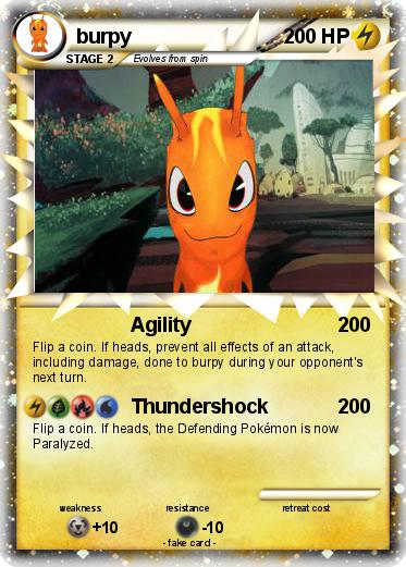 Pokémon burpy 98 98 - Agility - My Pokemon Card