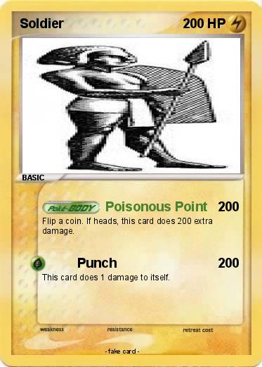 Pokémon Soldier 159 159 - Poisonous Point - My Pokemon Card