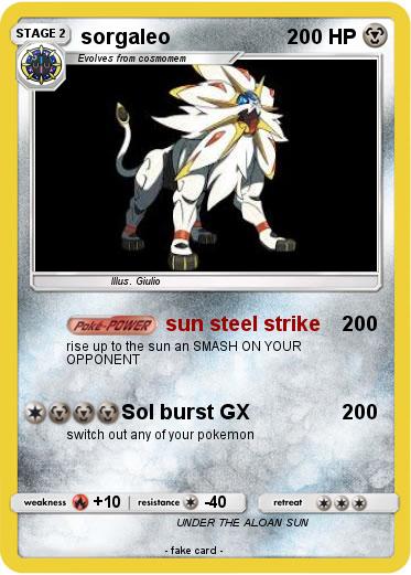 Pokémon sorgaleo - sun steel strike - My Pokemon Card