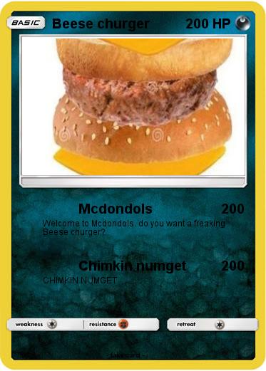 Pokémon Beese churger - Mcdondols - My Pokemon Card