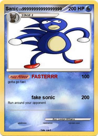 Pokémon Sanic 955 955 - FASTERRR - My Pokemon Card