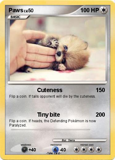 Pokémon Paws 21 21 - Cuteness - My Pokemon Card