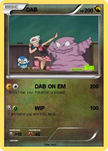 Pokémon DAB 33 33 - DAB ON EM - My Pokemon Card