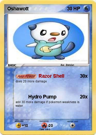 Pokémon Oshawott 181 181 - Razor Shell - My Pokemon Card
