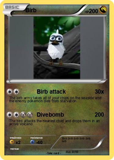Pokémon Birb 52 52 - Birb attack - My Pokemon Card