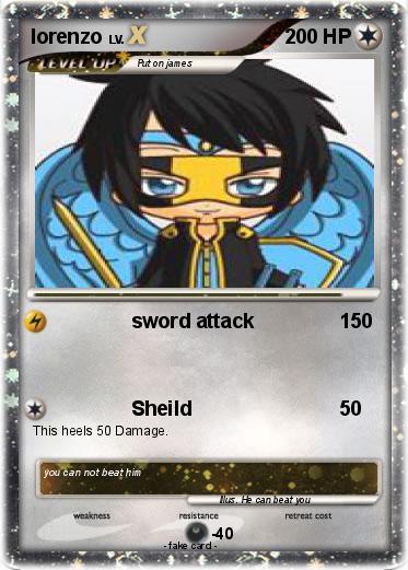 Pokémon lorenzo 95 95 - sword attack - My Pokemon Card