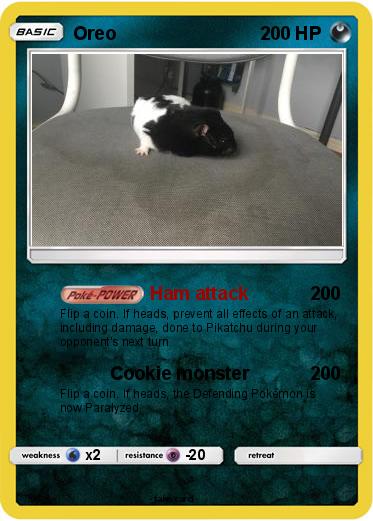 Pokémon Oreo 324 324 - Ham attack - My Pokemon Card