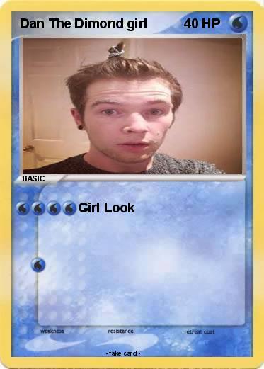 Pokémon Dan The Dimond girl - Girl Look - My Pokemon Card