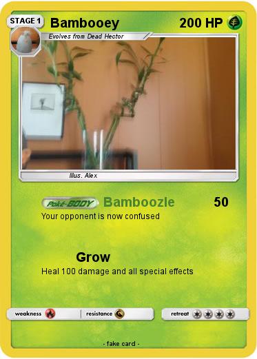 Pokémon Bambooey 1 1 - Bamboozle - My Pokemon Card