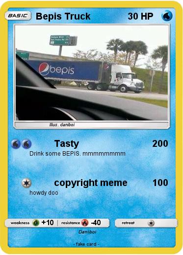 Pokémon Bepis Truck - Tasty - My Pokemon Card