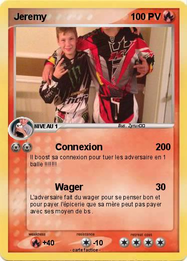 Pokémon Jeremy 591 591 - Connexion - Ma carte Pokémon