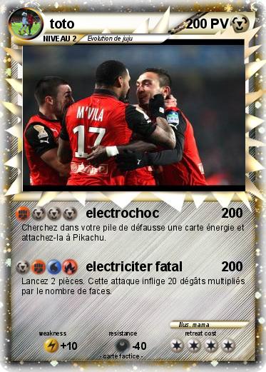 Pokémon toto 184 184 - electrochoc - Ma carte Pokémon