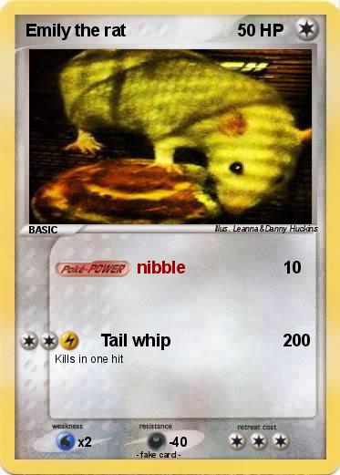 Pokémon Emily the rat - nibble - My Pokemon Card