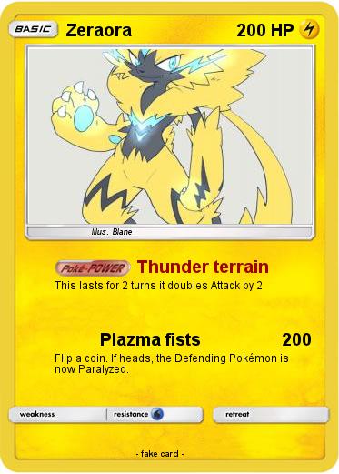 Pokémon Zeraora 39 39 - Thunder terrain - My Pokemon Card