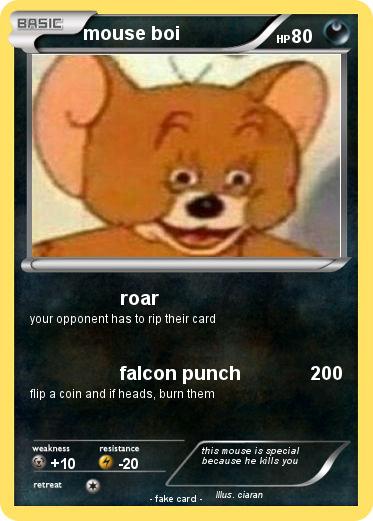 Pokémon mouse boi - roar - My Pokemon Card