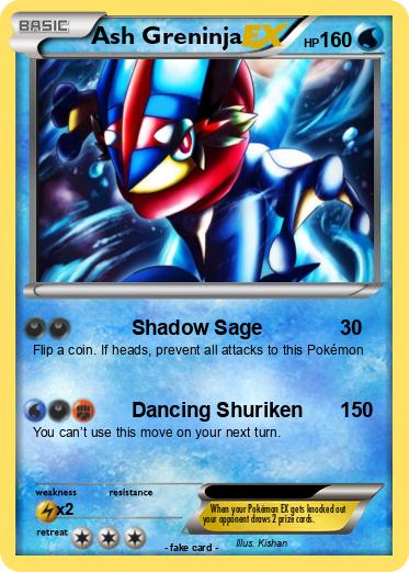 Pokémon Ash Greninja 986 986 - Shadow Sage - My Pokemon Card