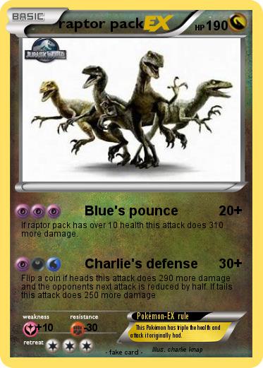 Pokémon raptor pack 4 4 - Blue's pounce - My Pokemon Card