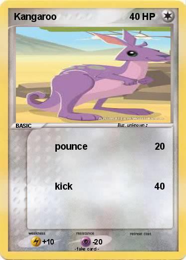 Pokémon Kangaroo 50 50 - pounce - My Pokemon Card