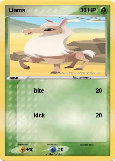 Pokémon Llama 207 207 - bite - My Pokemon Card