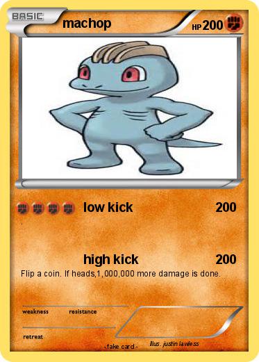 Pokémon machop 105 105 - low kick - My Pokemon Card