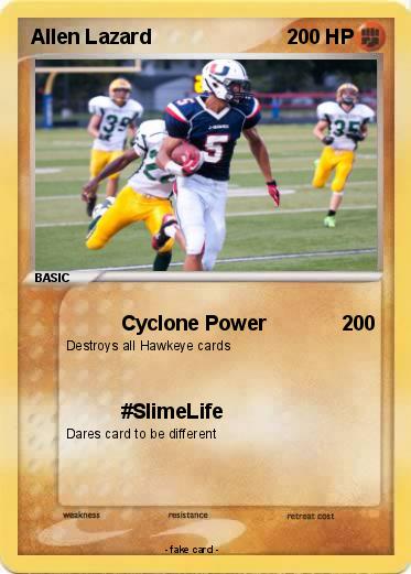 Pokémon Allen Lazard - Cyclone Power - My Pokemon Card