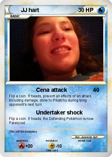 Pokémon JJ hart - Cena attack - My Pokemon Card