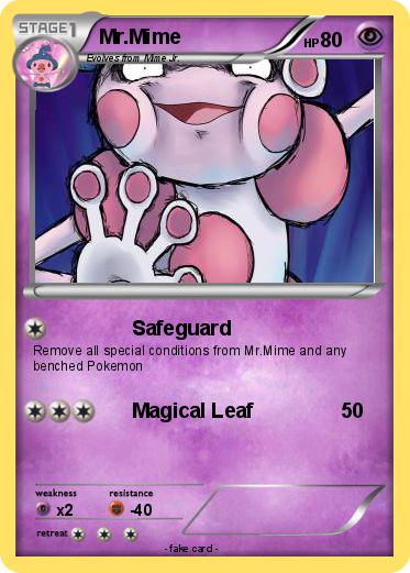 Pokémon Mr Mime 99 99 - Safeguard - My Pokemon Card